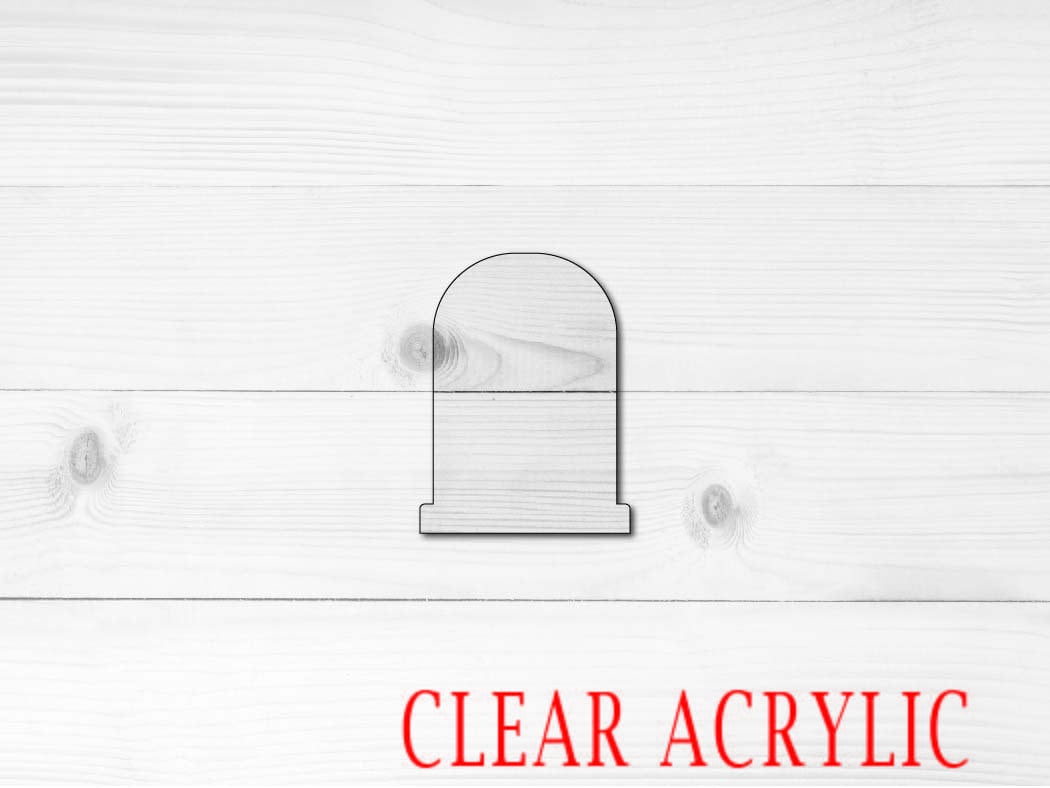 Tombstone Shape, Clear Acrylic Craft Blank, DIY Acrylic Blank – Shapes ...